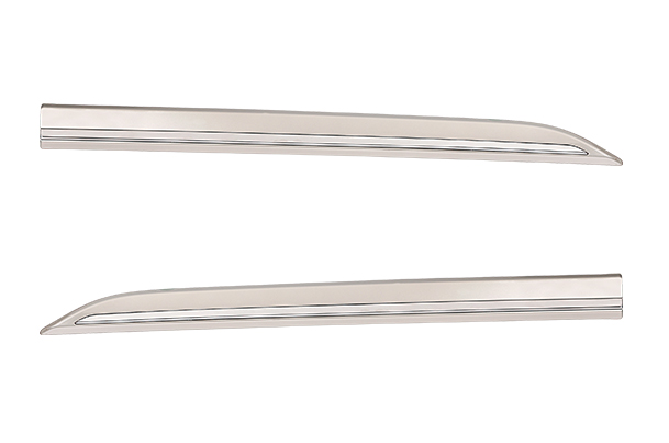 Body Side Moulding - Silver Finish with Chrome Insert | New Brezza (All ...